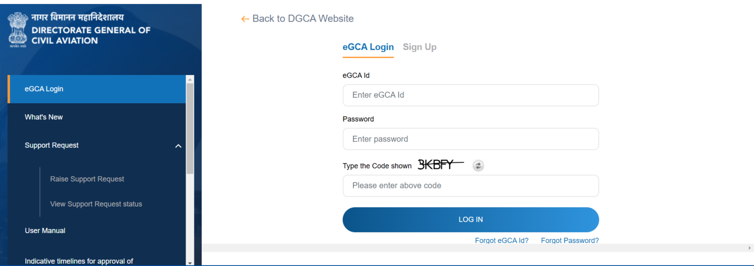Egca login Credentials Archives - We One Aviation
